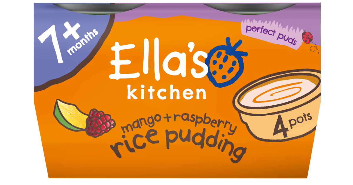 Mango and Raspberry Rice Pudding | Baby Dessert | Ella's Kitchen