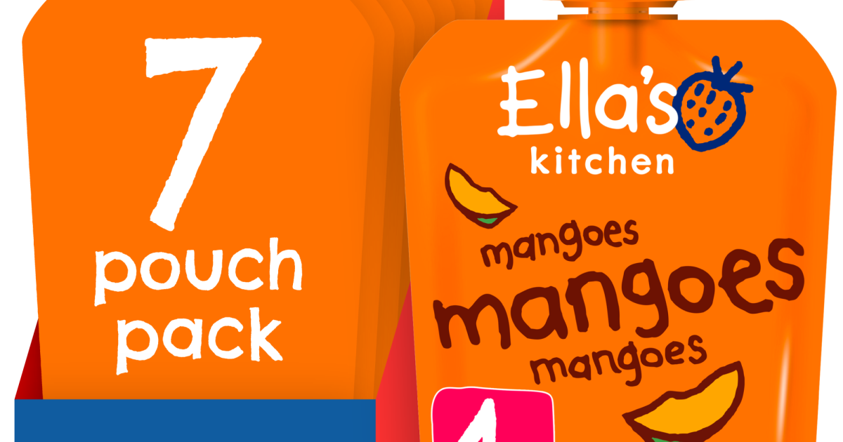 Mango Puree | Baby Food Pouch Case | Ella's Kitchen