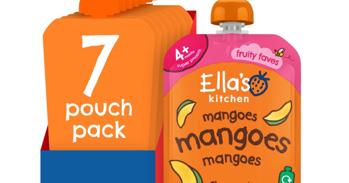 Mango Puree | Baby Food Pouch Case | Ella's Kitchen