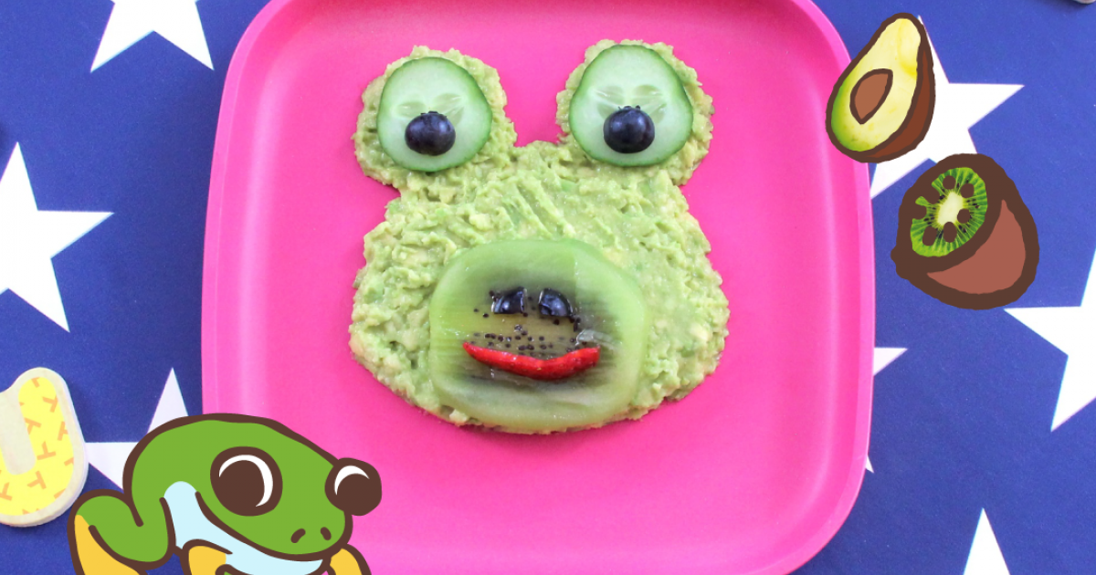 Avocado Froggie Face Recipe for Babies | Ella's Kitchen
